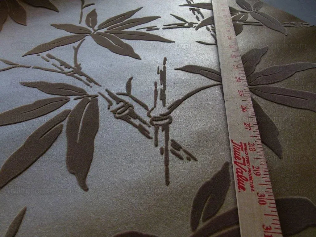 Lee Jofa J P & J Baker Bamboo Flock Bronze/pewter Wallpaper Bamboo Gro ...