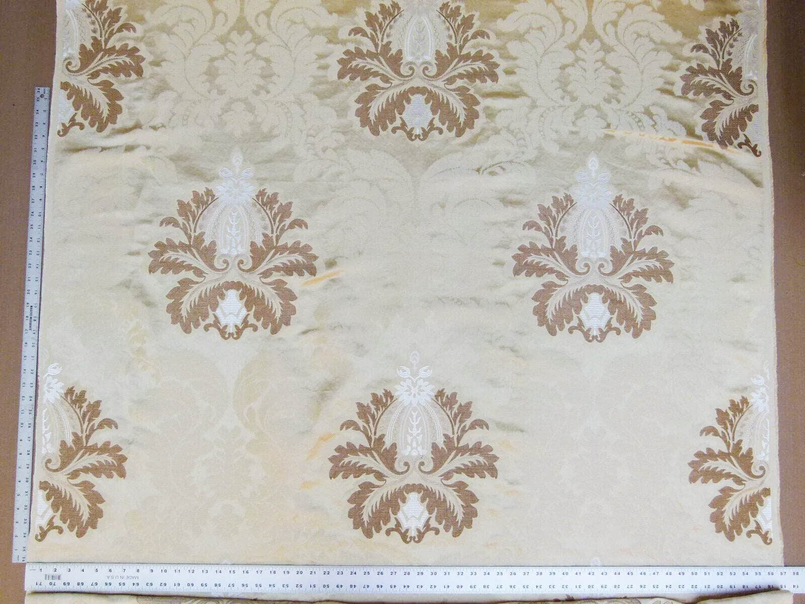 Lee Jofa Emilia Damask Color: 16-sandstone Silk Linen Embroidery MSRP – silkresource.com
