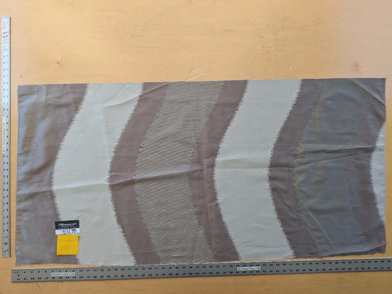 8 EV38 Scalamandre Aldeco Bradley Gray Weave Jacquard Graphic Stripe 2 ...